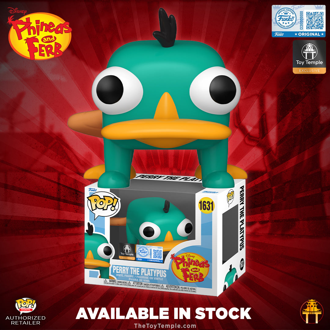 Funko POP! Perry The Platypus Phineas And Ferb #1631 [Toy Temple Exclu ...