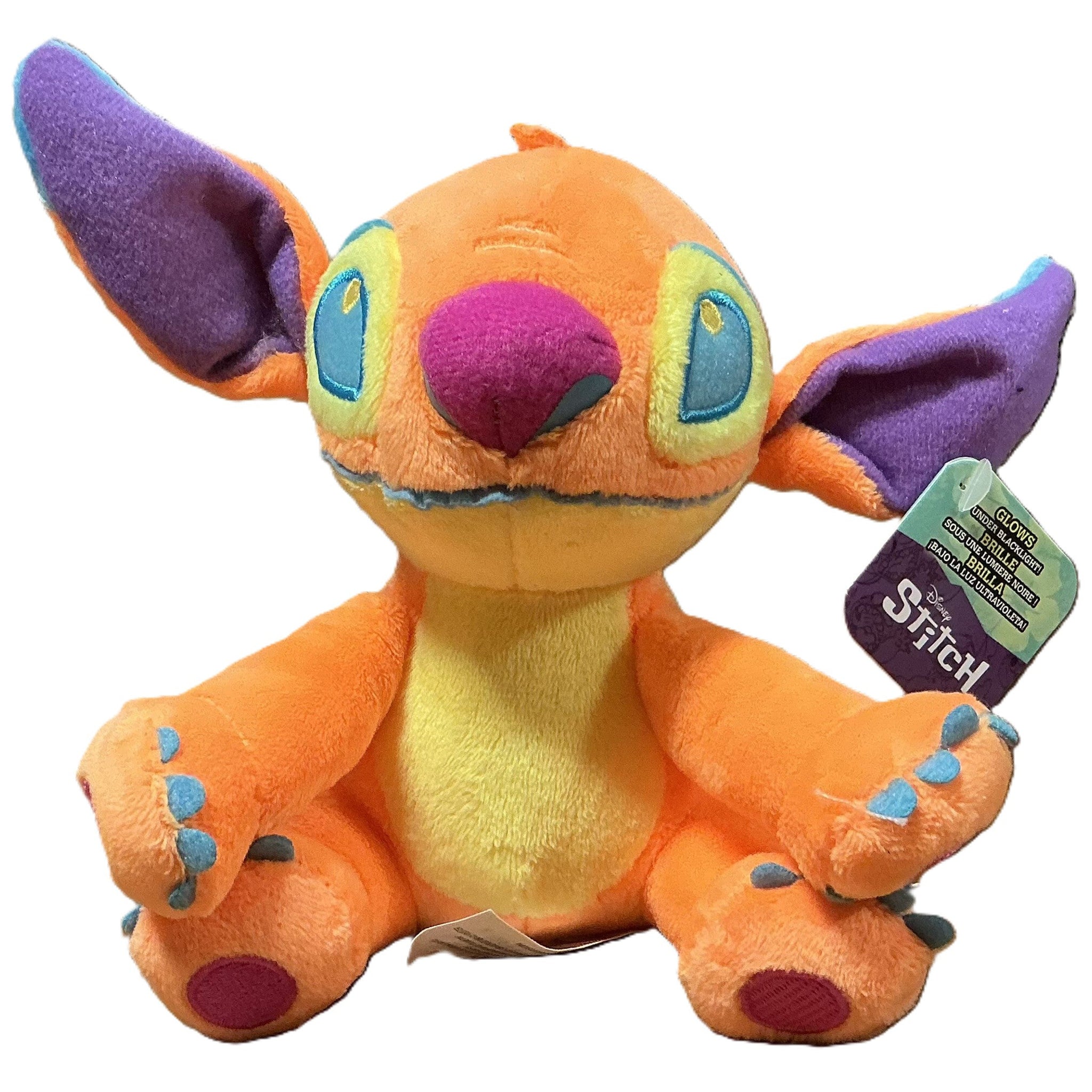 2023 UCC Exclusive Disney 6″ Black Light Plush Stitch (ORANGE) | Toy Temple