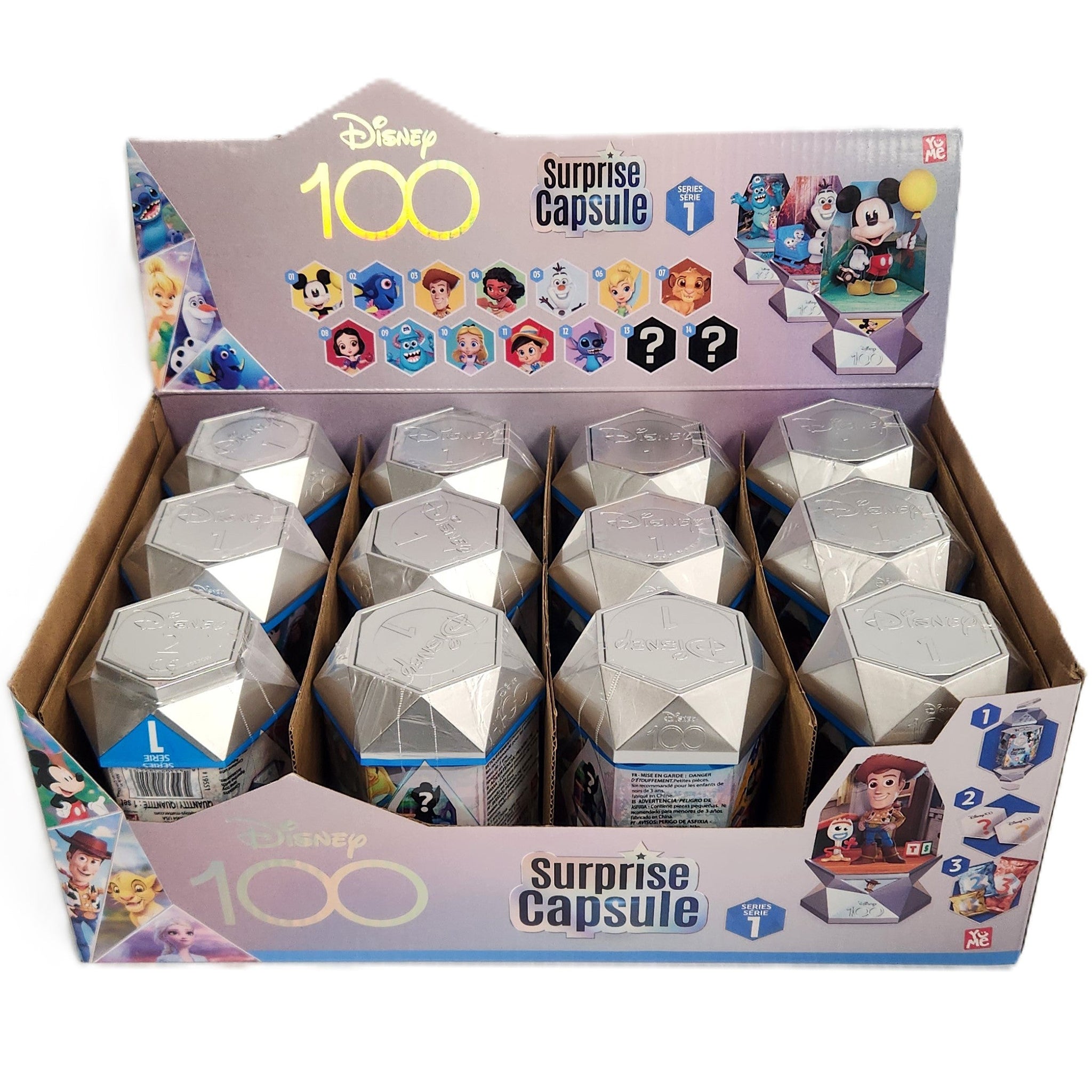 Disney 100 Anniversary Surprise Capsule Series 1 Capsule Sealed [12 Pi ...