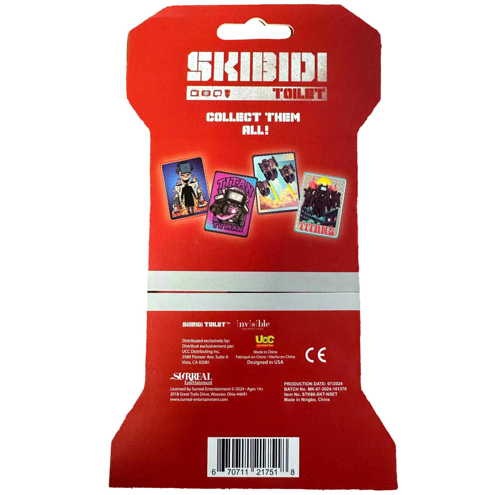Skibidi Toilet - Holographic Trading Stickers (5 Packs) | Toy Temple