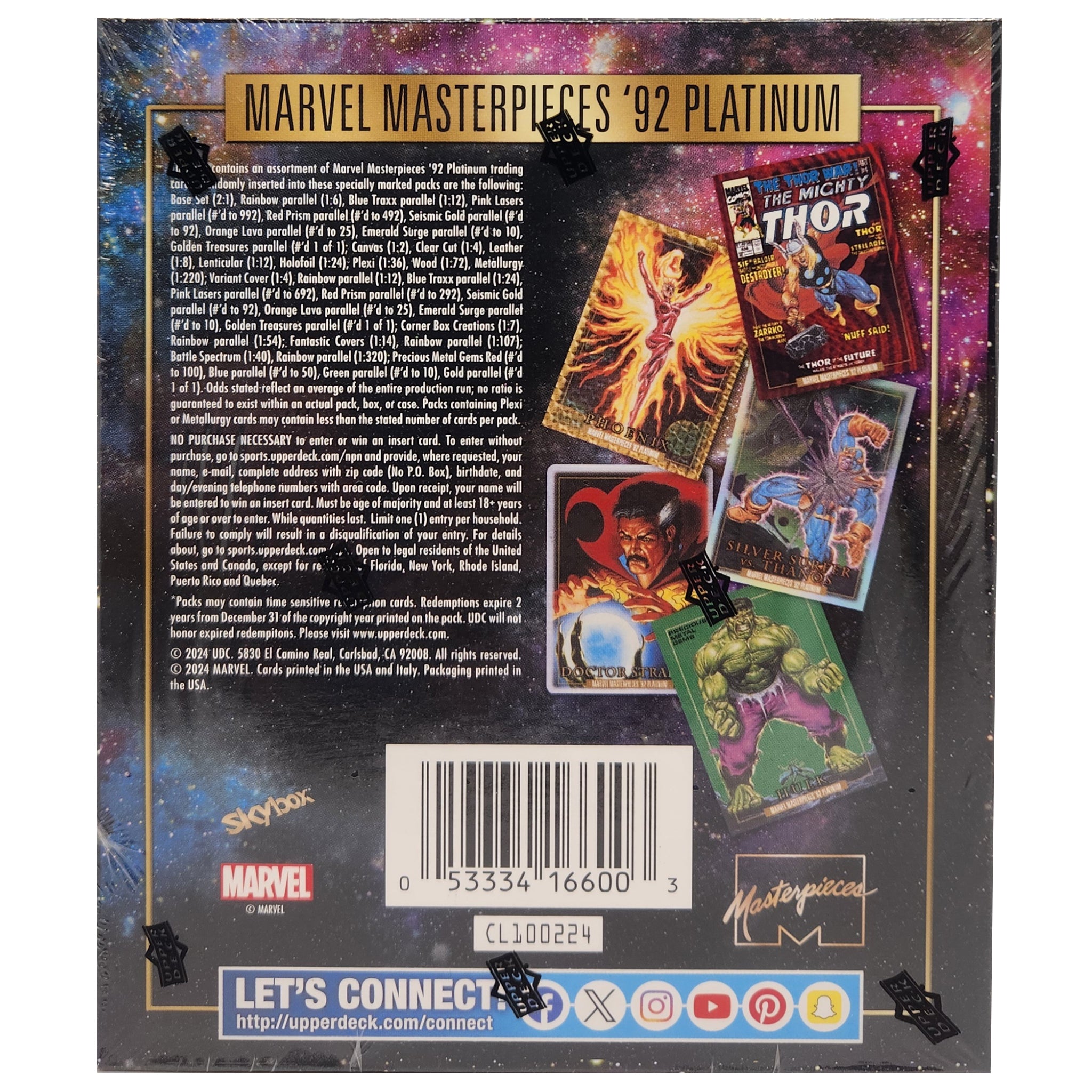 Marvel Masterpieces '92 Platinum Hobby Box (Upper Deck 2024) | Toy Temple