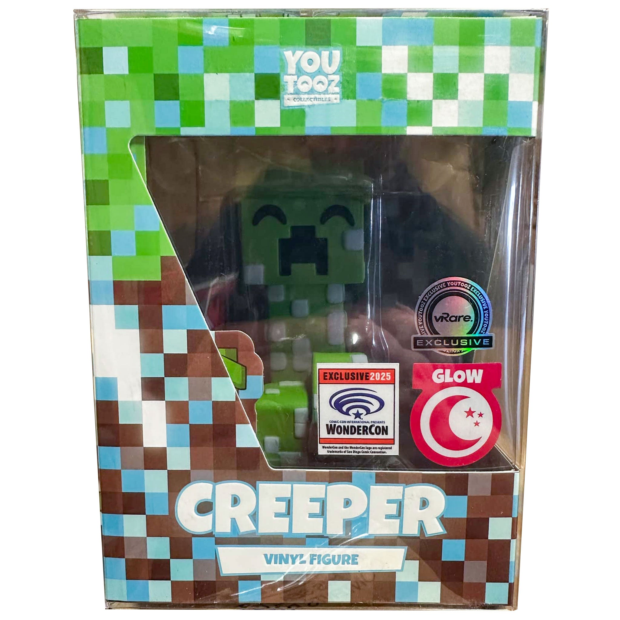 Youtooz Creeper Minecraft #6 [Wondercon 2025] [Glow] [vRare Exclusive ...